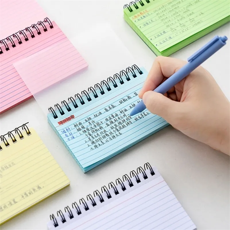 Wholesale Notepads Horizontal Line Notebook Tearable Coil Book Cuaderno ...