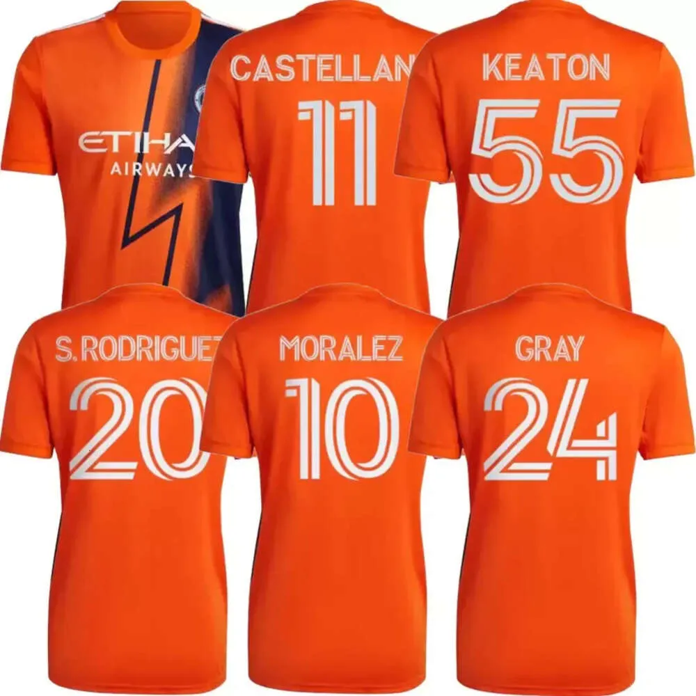 NYCFC Soccer Jersey - New York City FC Home Kit, Orange Volt Football ...