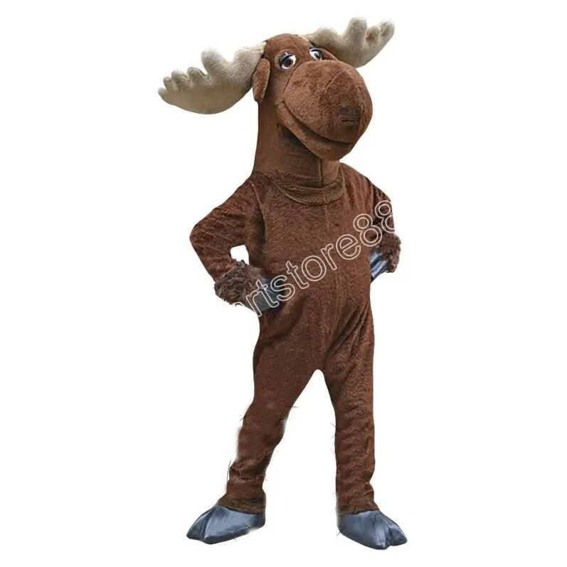 2024 Moose Mascot Costume Carnival Unisex Outfit Adults Size Halloween ...