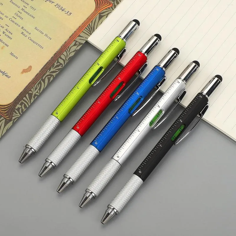 DHgate.com:Pc Multifunctional Six-in-one Scale Tool Pen Plastic ...