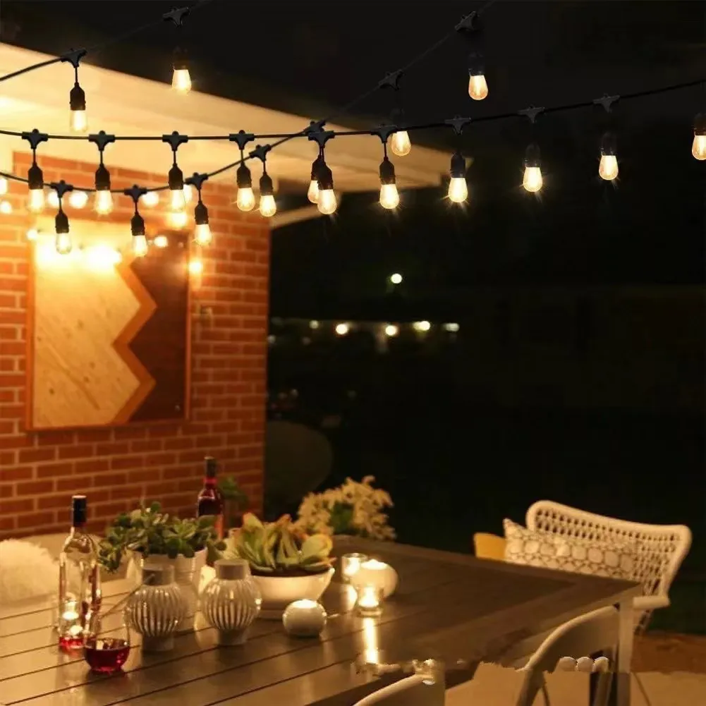 DHgate.com:6.5m E26 LED Outdoor String Lights, Decorative Courtyard ...