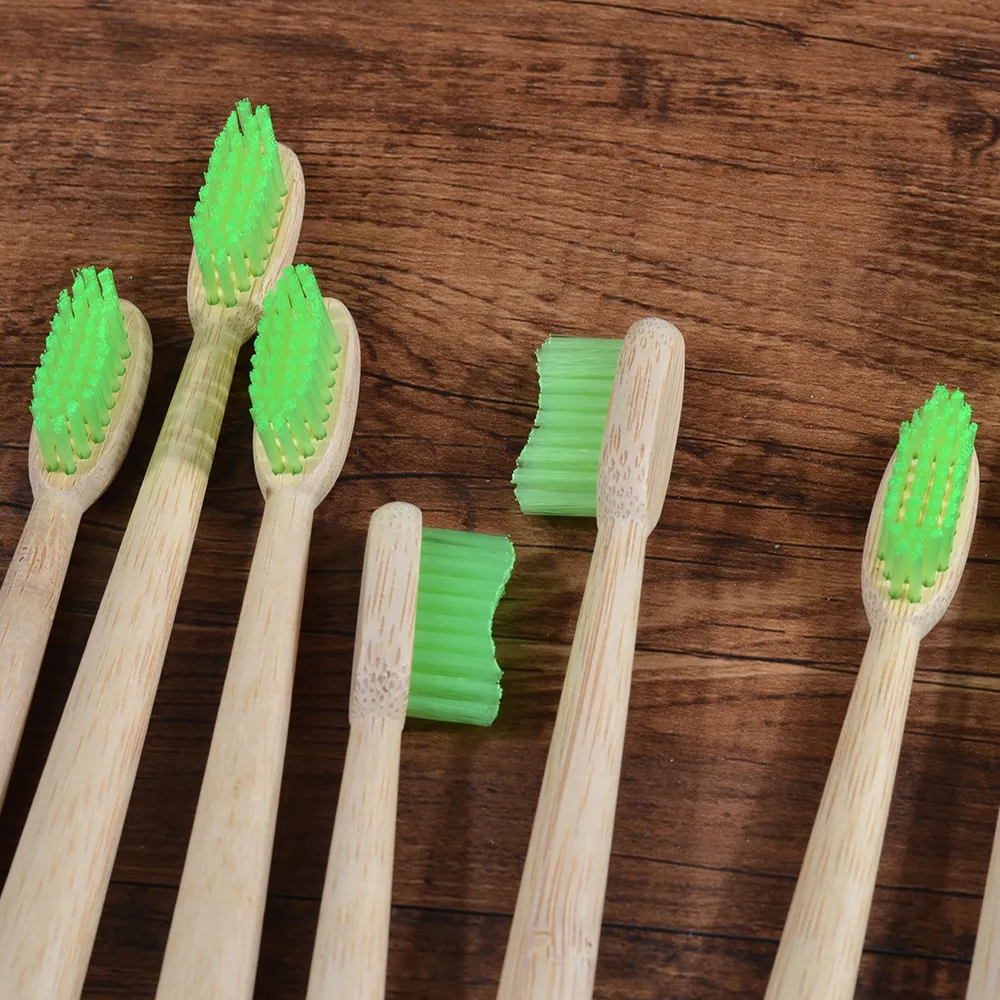 Eco Friendly Toothbrush 10-Pack: Bamboo Handle, Nylon Bristles - Shop ...