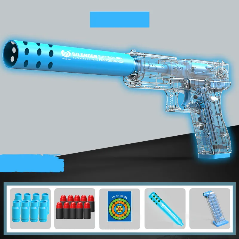 Luminous M1911 Pistol Model Gun Toy With Shell Ejection Perfect ...