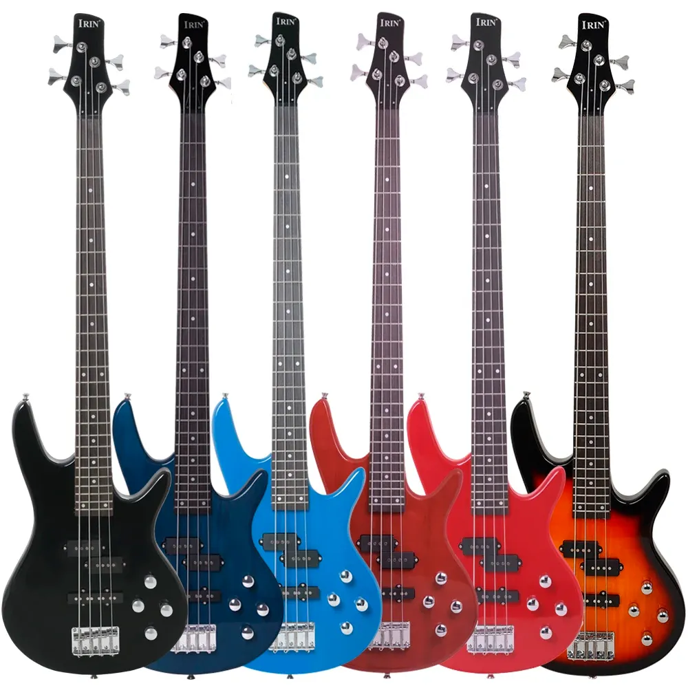 Professional 4 String Electric Bass Guitar With Maple Body, Bag, 3 ...