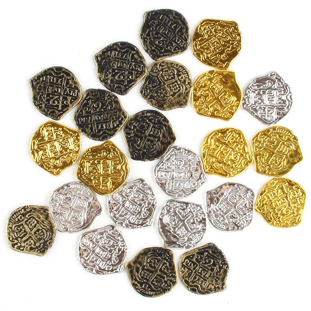 DOLDOLY Pirate Gold Coins European Spain Doubloons, Caribbean Treasure ...