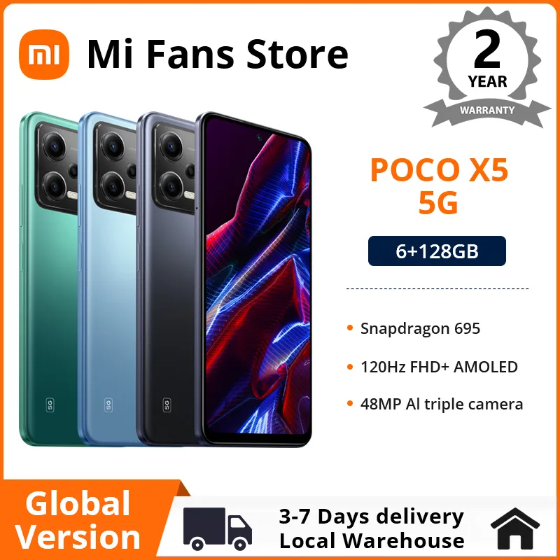 Global Version Xiaomi POCO X5 dual 5G NFC 6GB 128GB, 6.67 120hz ...