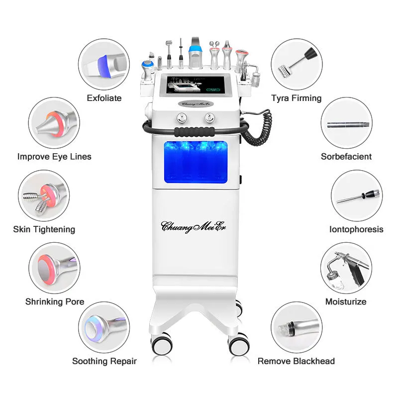 Hydra Facial Machine: 10 In 1 Vertical Hydro Dermabrasion Machine For ...