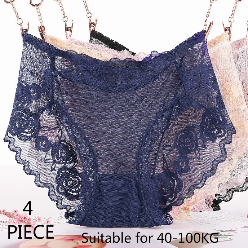 Plus Size Lace Briefs: High Waist Comfort & Sexy Style M-4XL. Shop Now ...