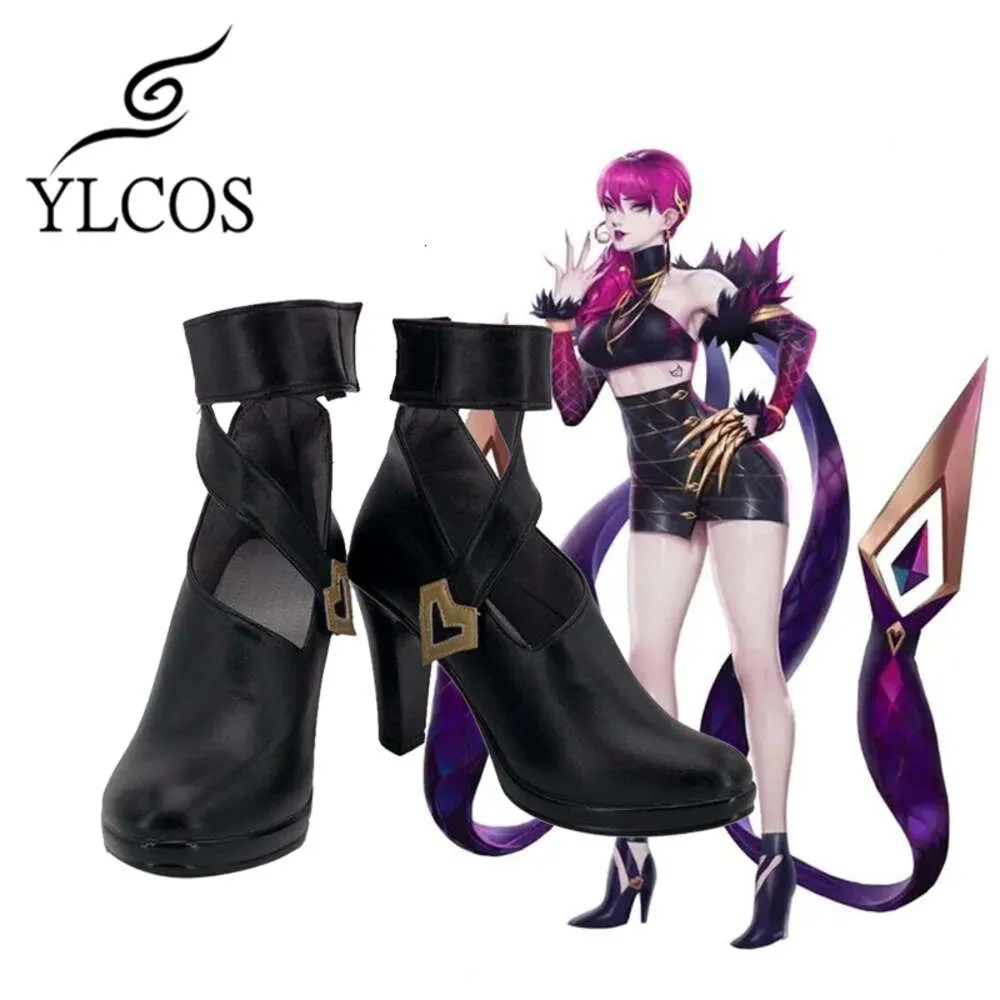 لعبة Catsuit Comple Game Lol Kda Agonys Argent Evelynn Cosplay Black
