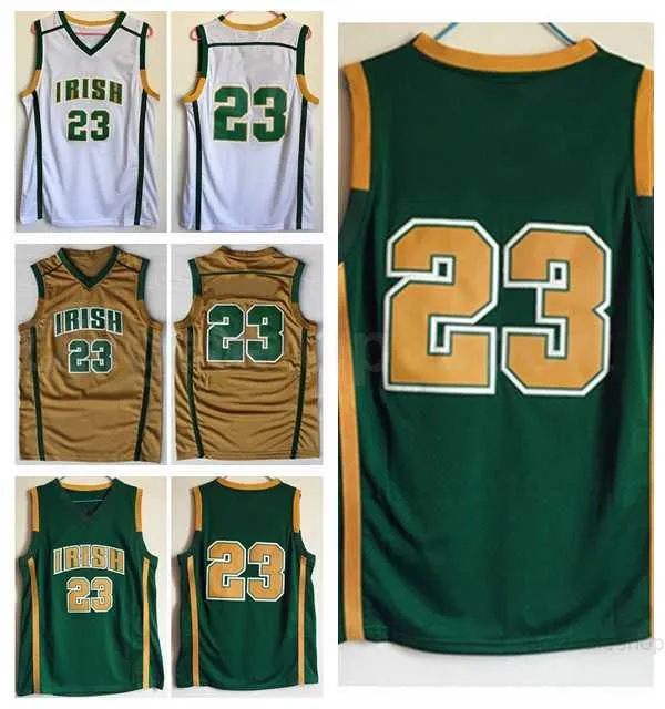 St Vincent Mary Mens Basketball Jersey Green And White Stitched Away
