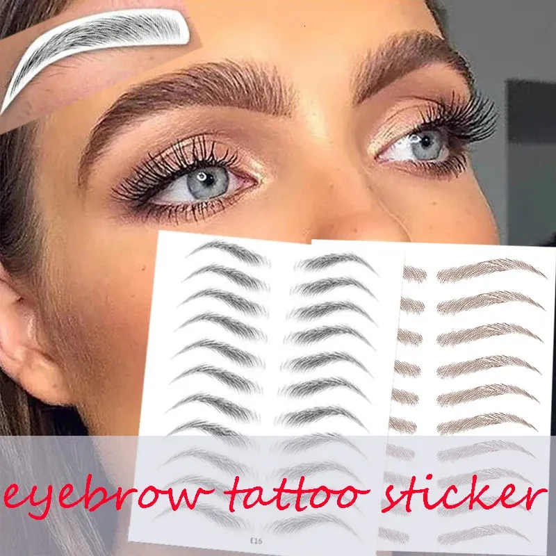 DHgate.com:Waterproof Eyebrow Hair-Like Tattoo Sticker - 23 Styles of ...