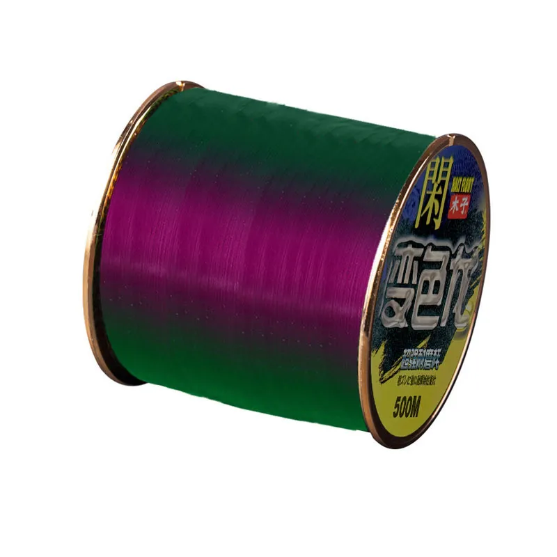 Braid Line 500m Nylon Fluorocarbon Coat Color Changing Fishing Line 500 ...