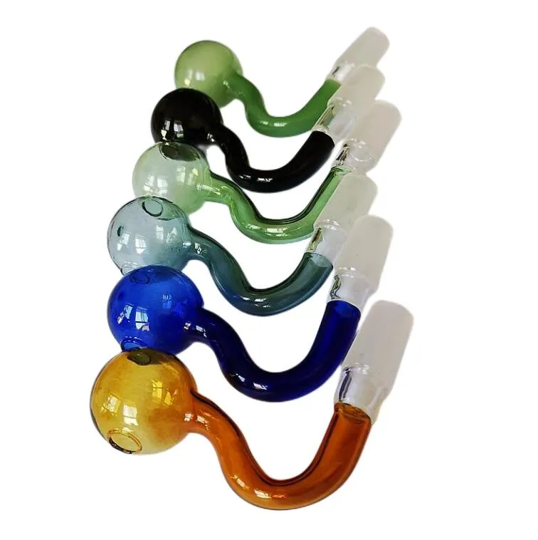 Dropshipping HOOKAHS Clear Blue Pyrex Glass Oil Burner Water Pipes For ...