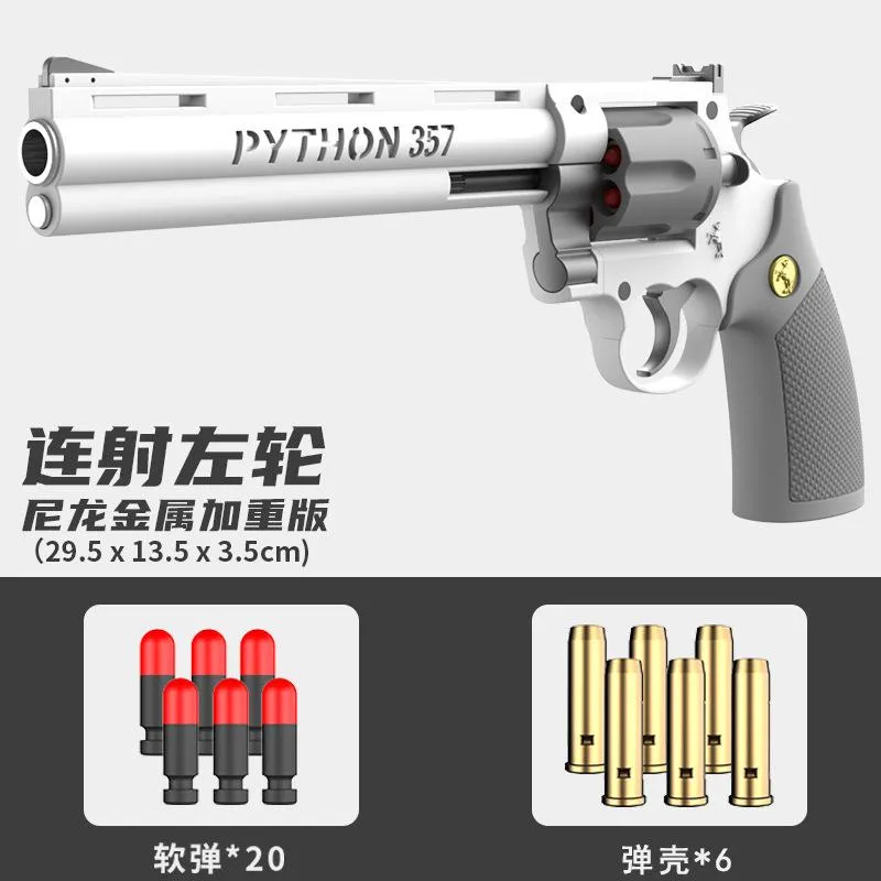 Colt Python Double Action Revolver Space Toys Gun Soft Bullet Pistol ...