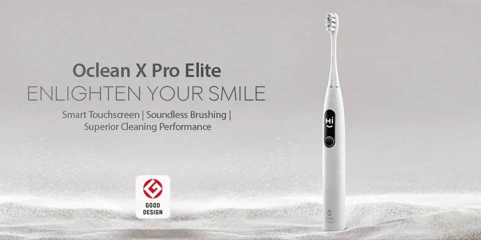 Toothbrush Oclean X Pro Elite Smart Sonic Electrical Toothbrush Set Rechargeable Automatic Oral ...