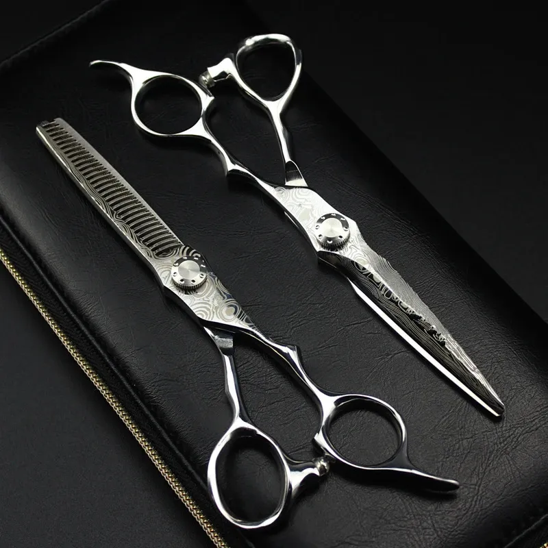 DHgate.com:Professional 6 Damascus Hair Scissors Set - Japanese Steel ...