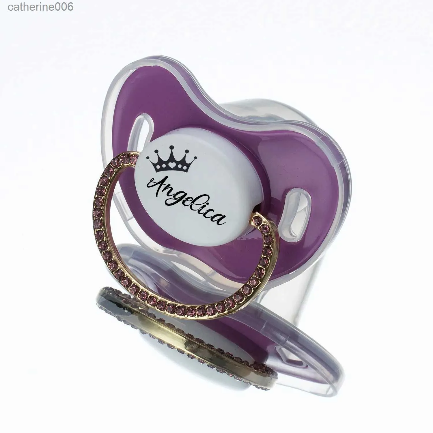 DHgate.com:MIYOCAR Custom Baby Bling Pacifiers - Personalized Purple ...