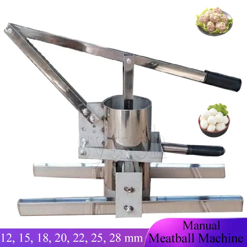 Manual Meatball And Croquette Maker With Shrimp Ball Dough And Mold ...