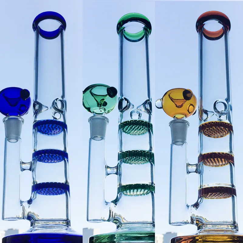 Wholesale Colorful 10 Inch Glass Water Bong With Quartz Banger Straight ...