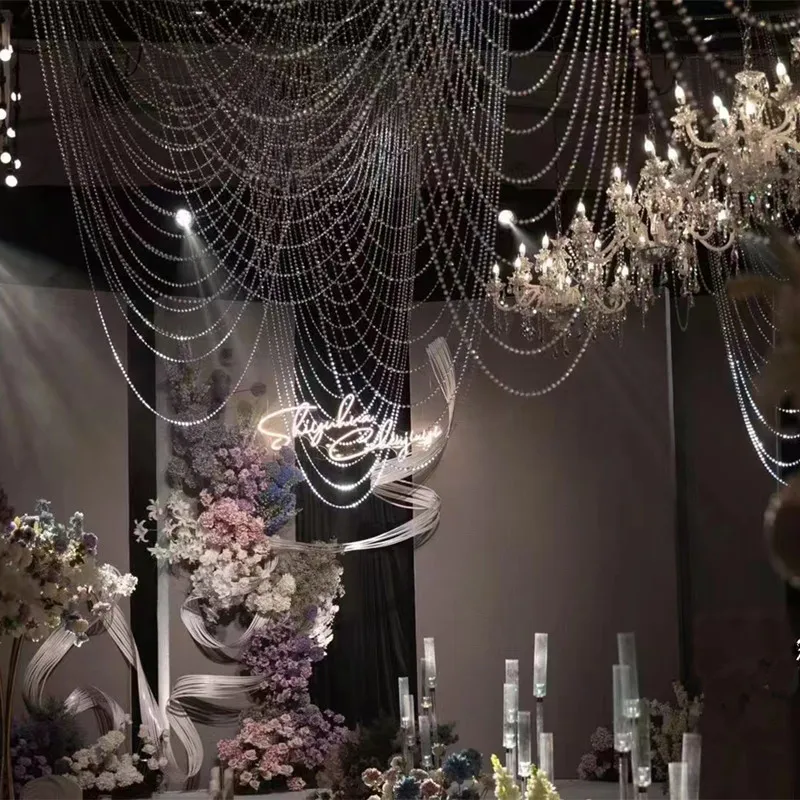 Reception Hall With Diamonds And Pearl Theme