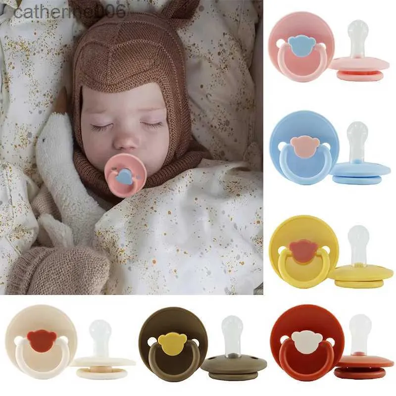 DHgate.com:Pacifiers# 2022 New Arrival Baby Pacifier Soild Color Bibs Pacifier Round Shape Dummi ...
