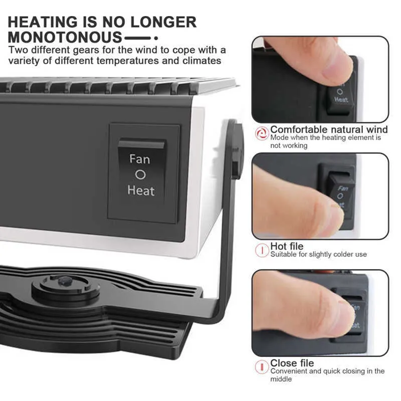 High Power 150W Car Heater With Potable Bathroom Exhaust Fan Wattage ...