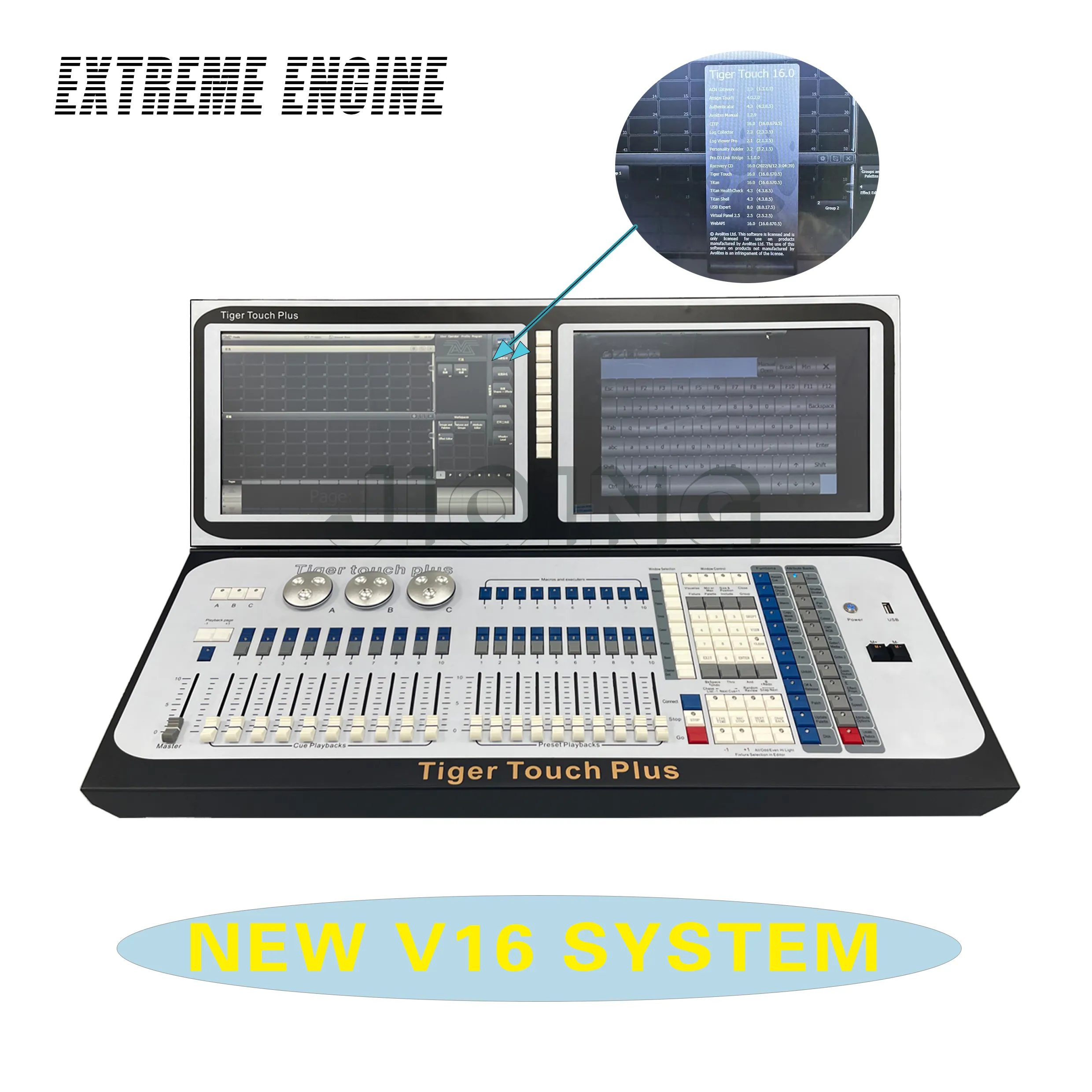 Pantalla Táctil Dual A Volites Tiger Touch Plus DMX Consola De Luces De ...