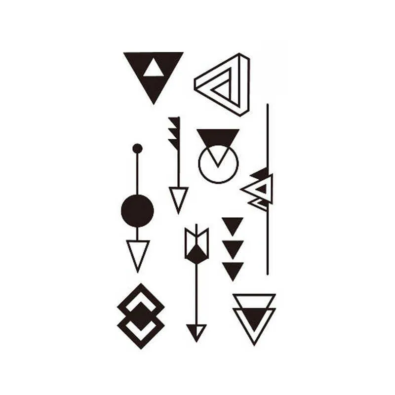 Geometric Arrow Tattoo Design