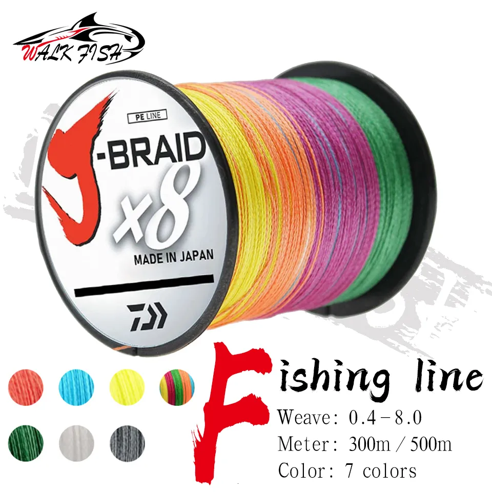 Braid Line WALK FISH 8 Strand Japan Super Strong PE 8 Braided Fishing ...