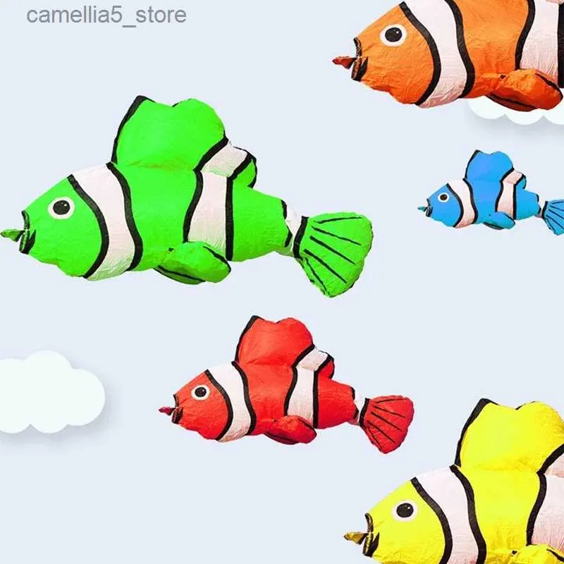 DHgate.com:Colorful 3D Seven-color Clownfish Kite Pendant with Windsock ...