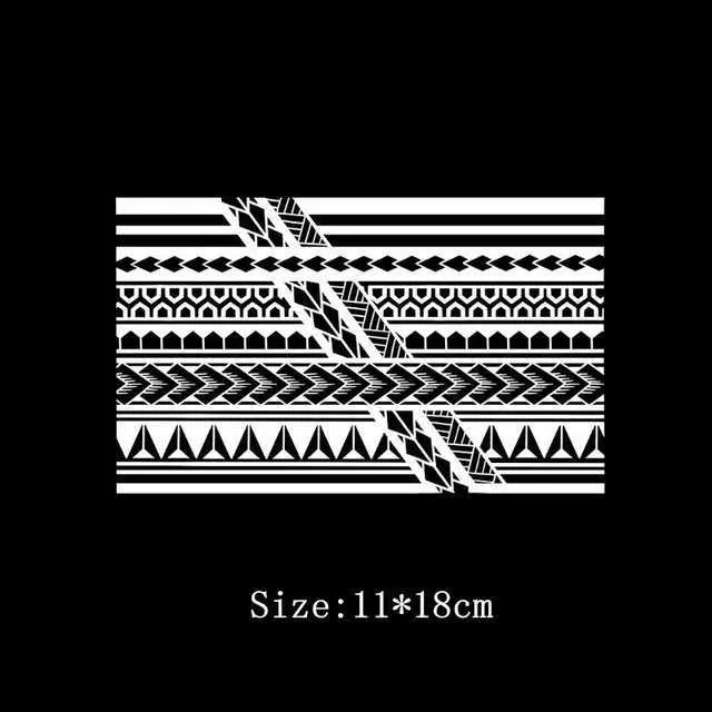 Waterproof Lightning Lines Herb Juice Fake Leg Sleeve Tattoo For Women ...