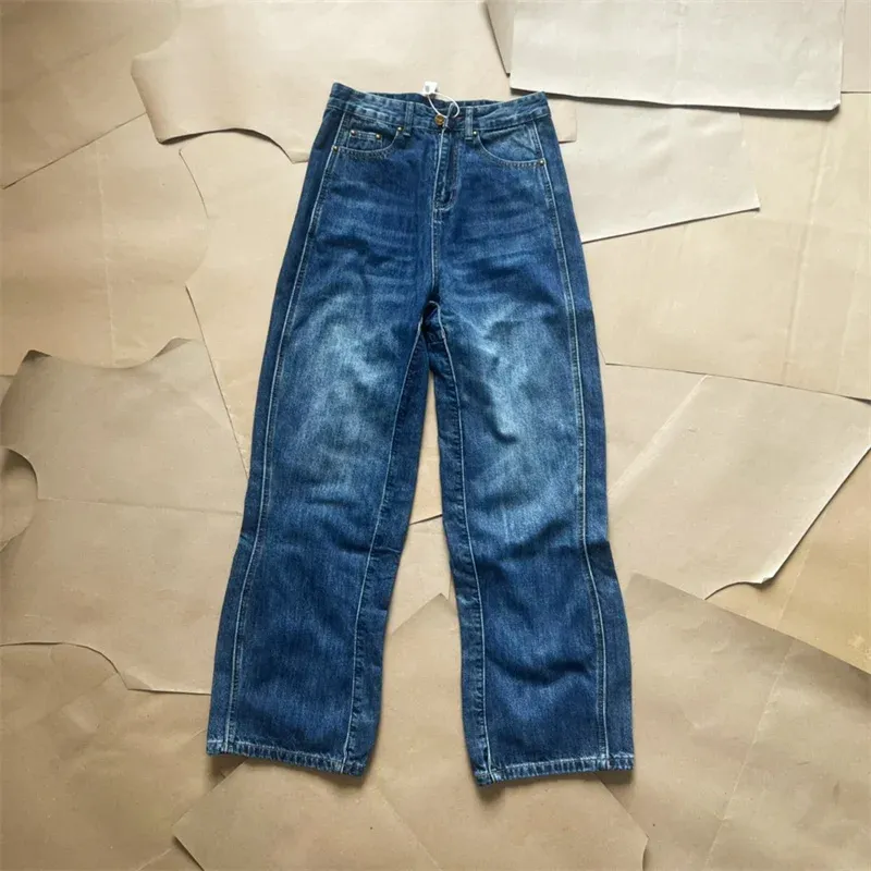 DHgate.com:Oversized High-Quality 2024SS Twisted Wavy Jeans for Men and ...