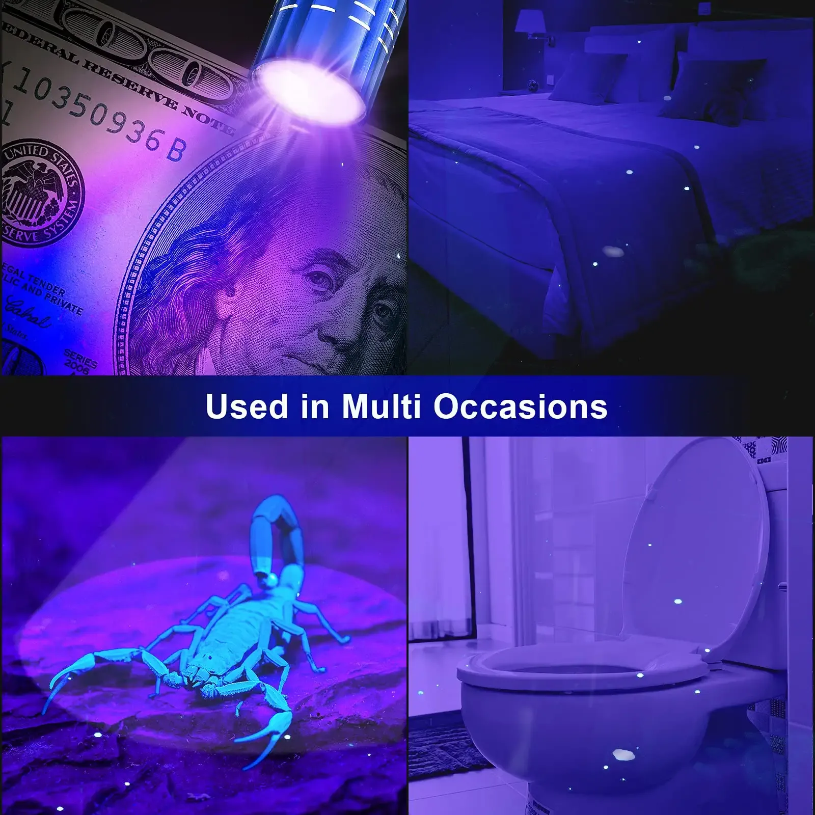 DHgate.com:Multipurpose UV Flashlight Black Light Keychains, Assorted ...