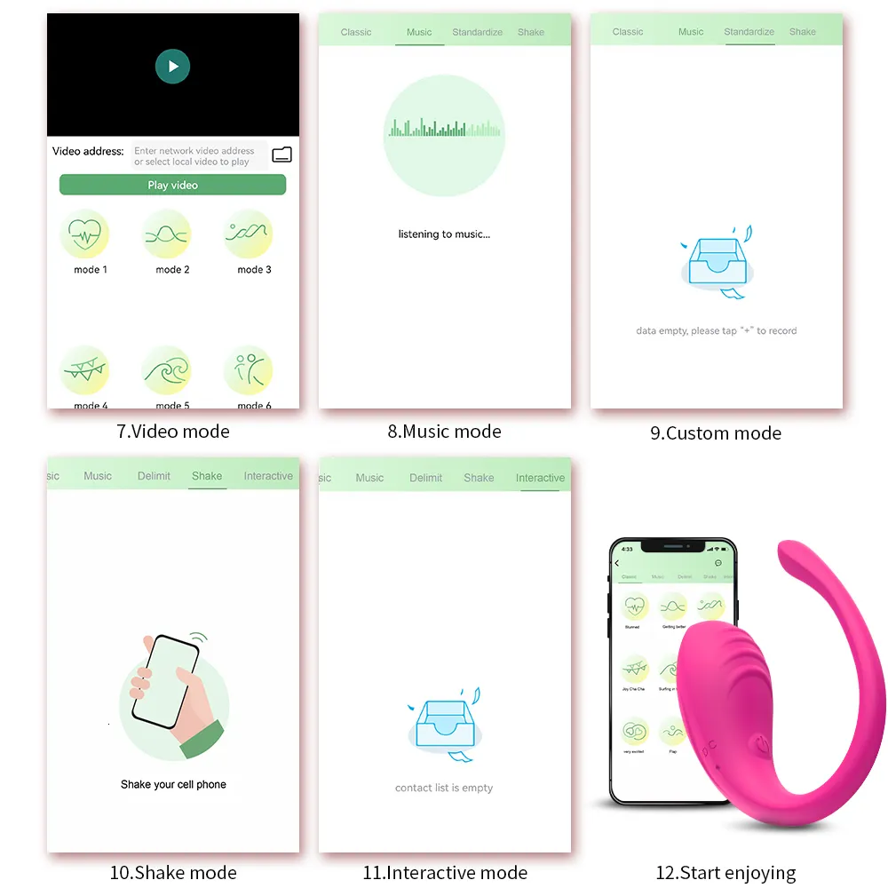 Vibrators 9 Speed App Controlled Vaginal Vibrators G Spot Anal
