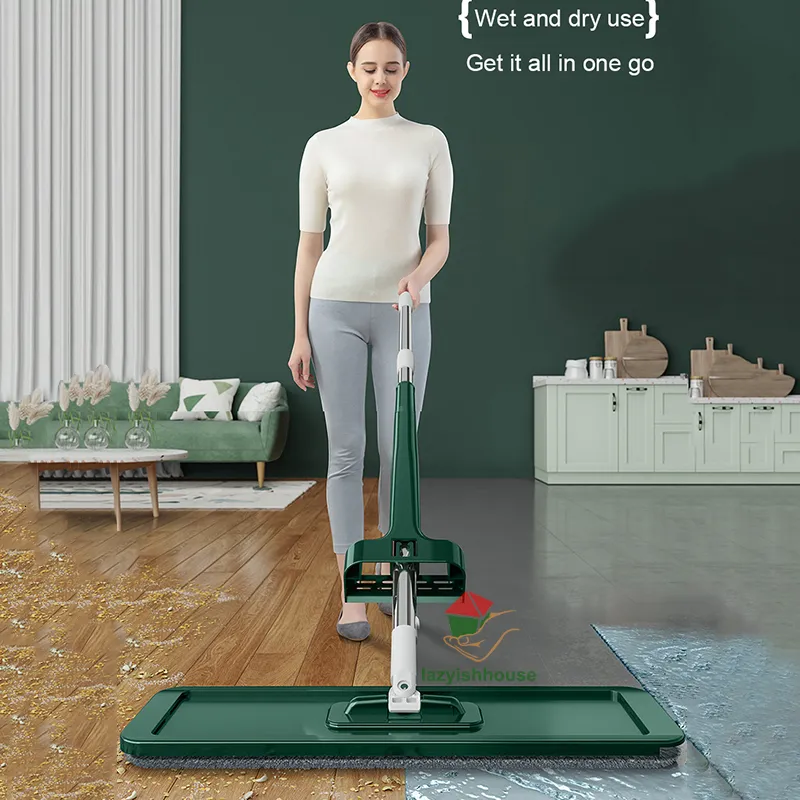 Easy Squeeze Mop: 360° Rotating Head, Self-Wringing, Household Floor ...