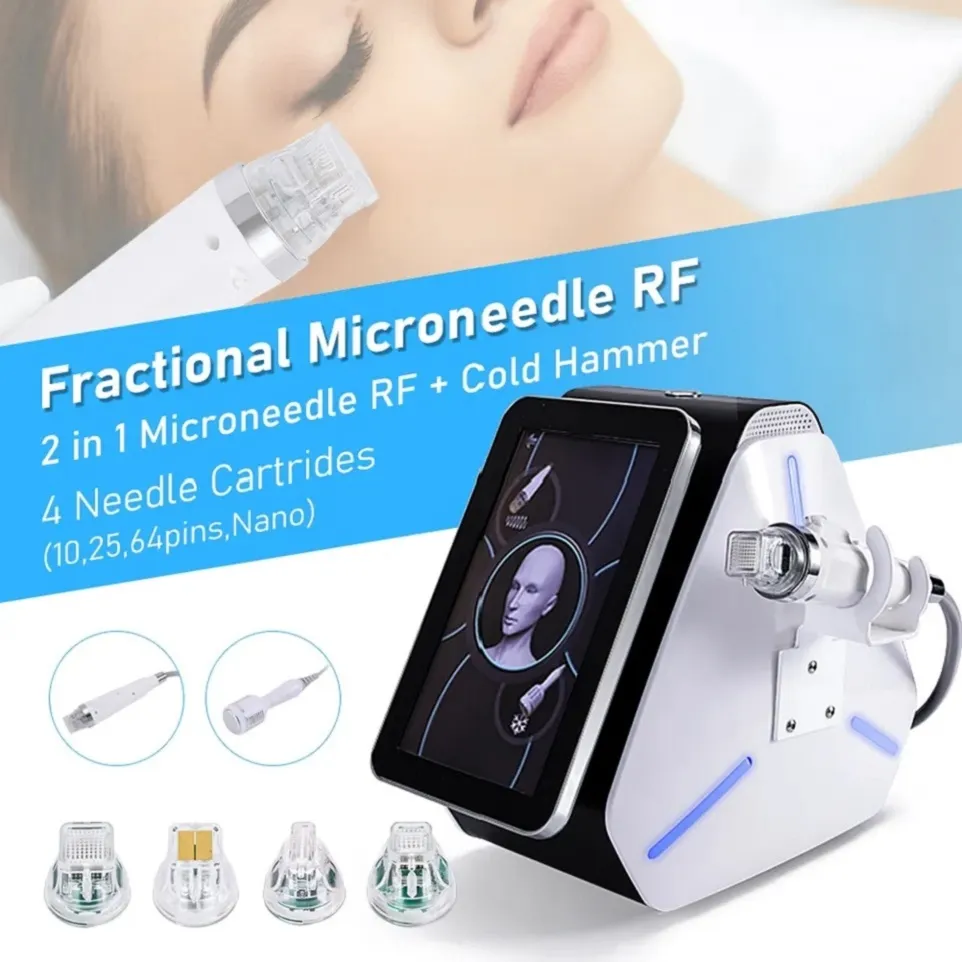 Fractional 1.5 Mm Microneedle RF Machine With Cold Hammer For ...