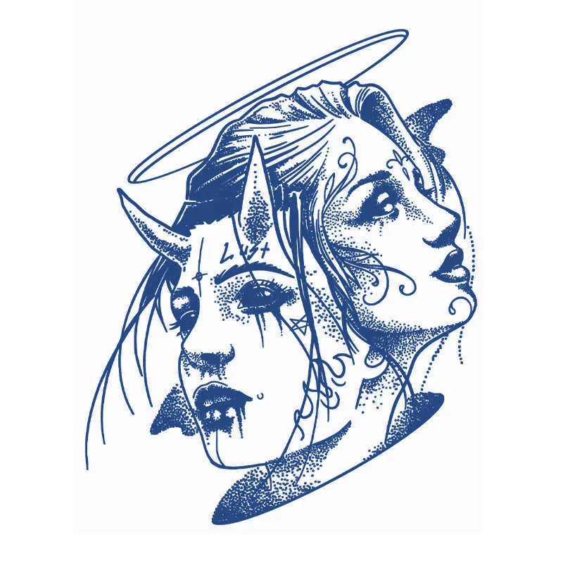 Waterproof Lightning Lines Herb Juice Fake Leg Sleeve Tattoo For Women ...