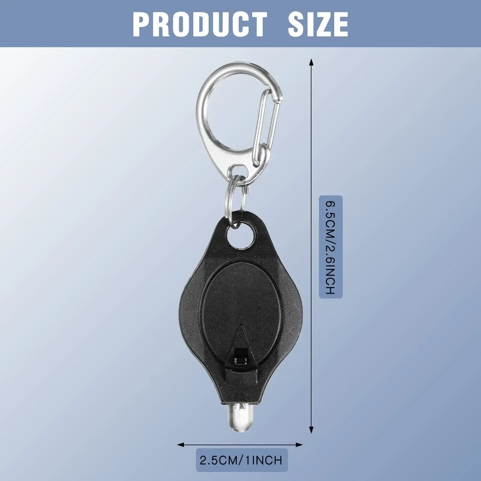 DHgate.com:Ultra-Bright Mini Keychain Flashlight with LED Ring Light ...