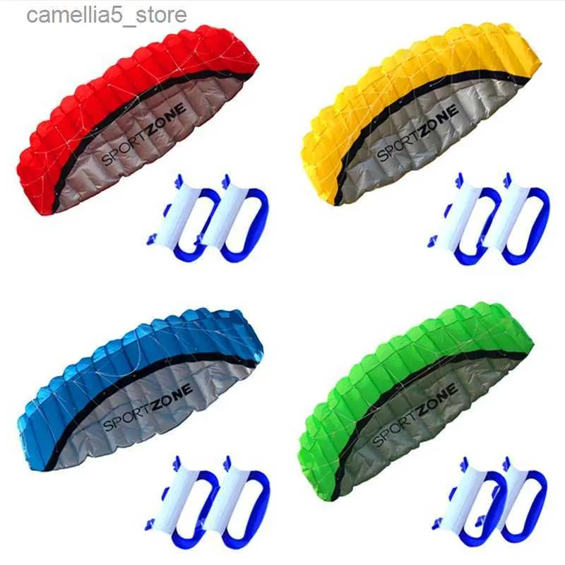 DHgate.com:5m Dual Line Stunt Power Kite Soft Parafoil Kite - Beach ...