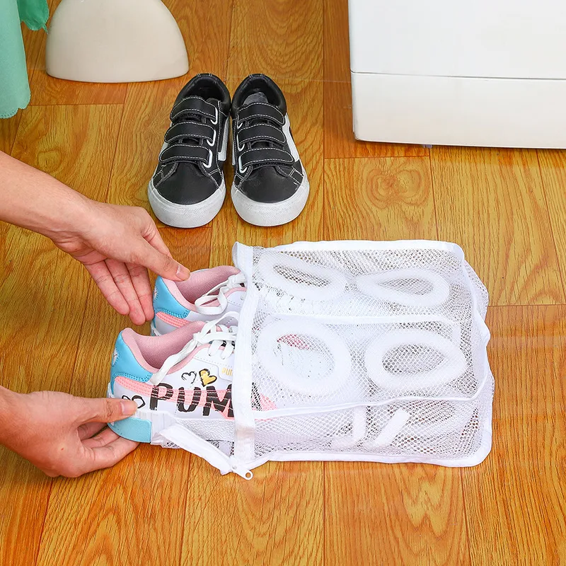 Laundry Mesh Shoe Bag for Washing Machine Protection Polyester Foldable ...