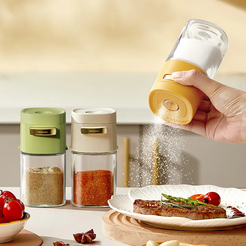 DHgate.com:Push Type Salt Dispenser, Metering Salt Shaker Control Can ...