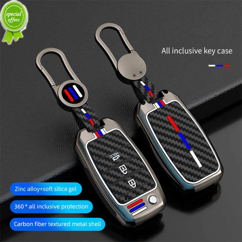Zinc Alloy Car Key Case Cover Shell for Kia 3 and 4 Button Key Fobs in ...