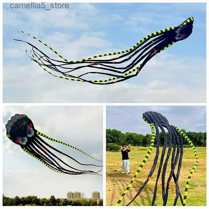 DHgate.com:3D Octopus Kite, 8M Multi-colored Mollusk Large Animal Kite ...