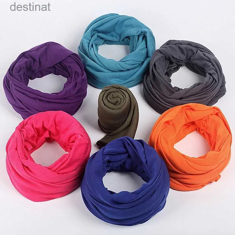 DHgate.com:Lightweight Jersey Knit Solid Infinity Scarf in Circle Design:Fashion Accessories