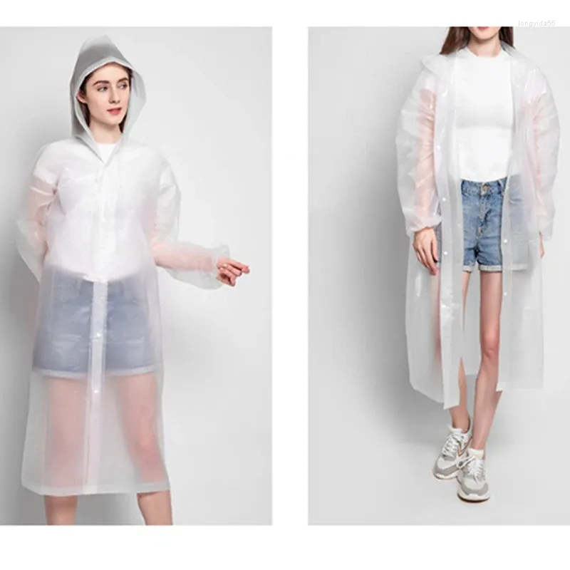 Clear Raincoat Suit - Adult Transparent Rain Poncho for Men & Women ...