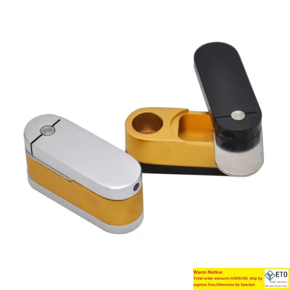 HORNET Metal Folding Pipes Design Two Layer Metal Hand Tobacco Foldable ...