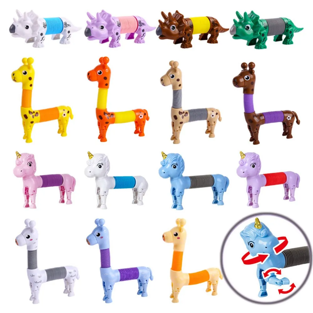 Sound Tube Toy Giraffe Pop Tubes Sensory Learning, Stress Relief Fidget ...