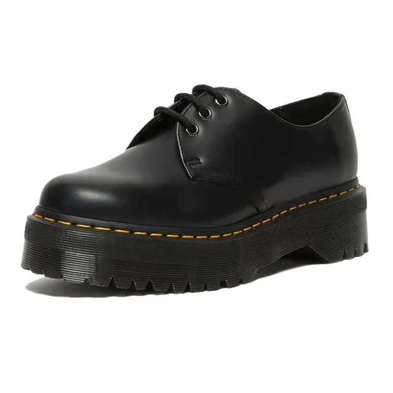 Yellow Leather Designer Doc Martens Ankle Boots For Women And Men Low ...
