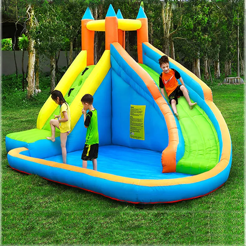 Summer Fun: Durable Inflatable Water Park Inflatable Castle Slide Combo ...