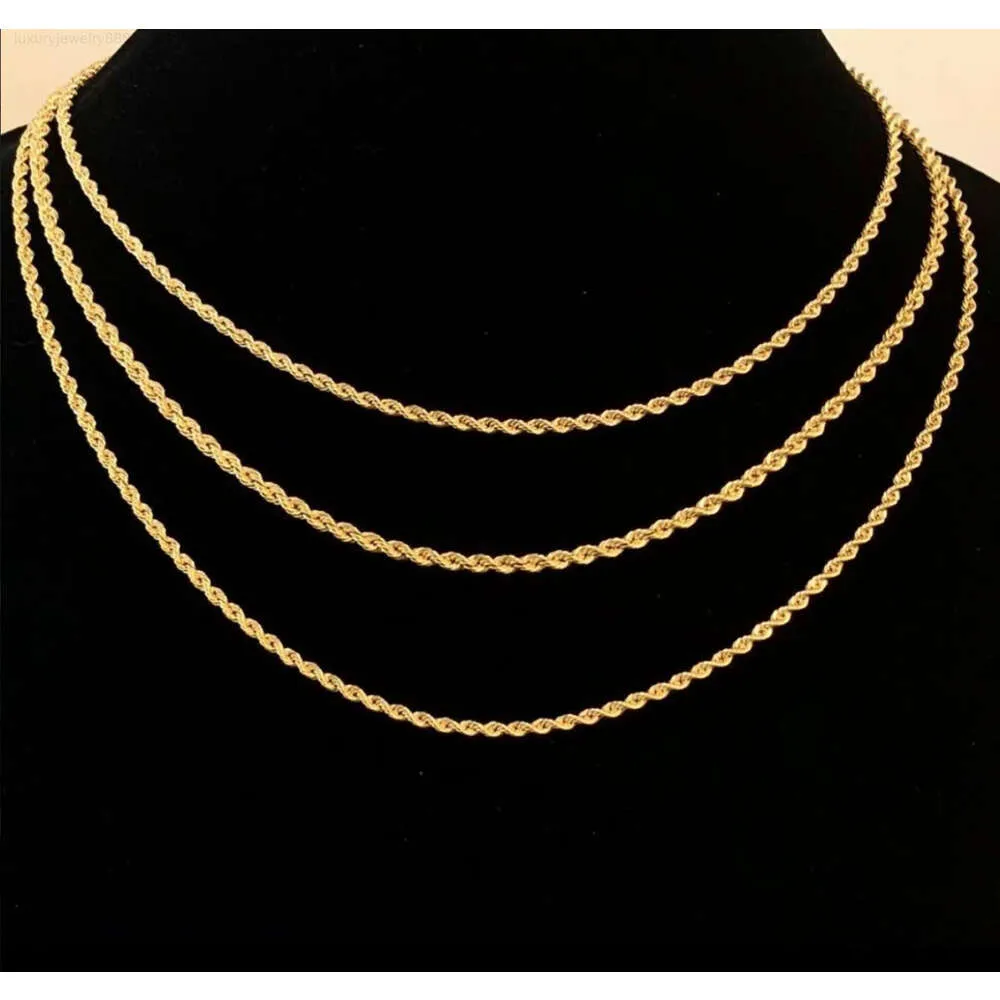 Pure Gold Chains: 10k 18k Solid Gold Rope Chains 1mm 12mm Available In ...